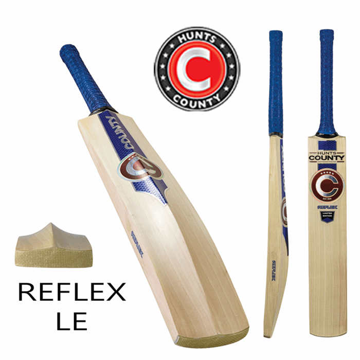 Hunts County Cricket Bat Reflex LE Juniors Free A/Scuff from £225 - VSports
